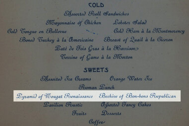 Ice cream eagles, "Squirrels' Surprise", and more bizarre menu items ...