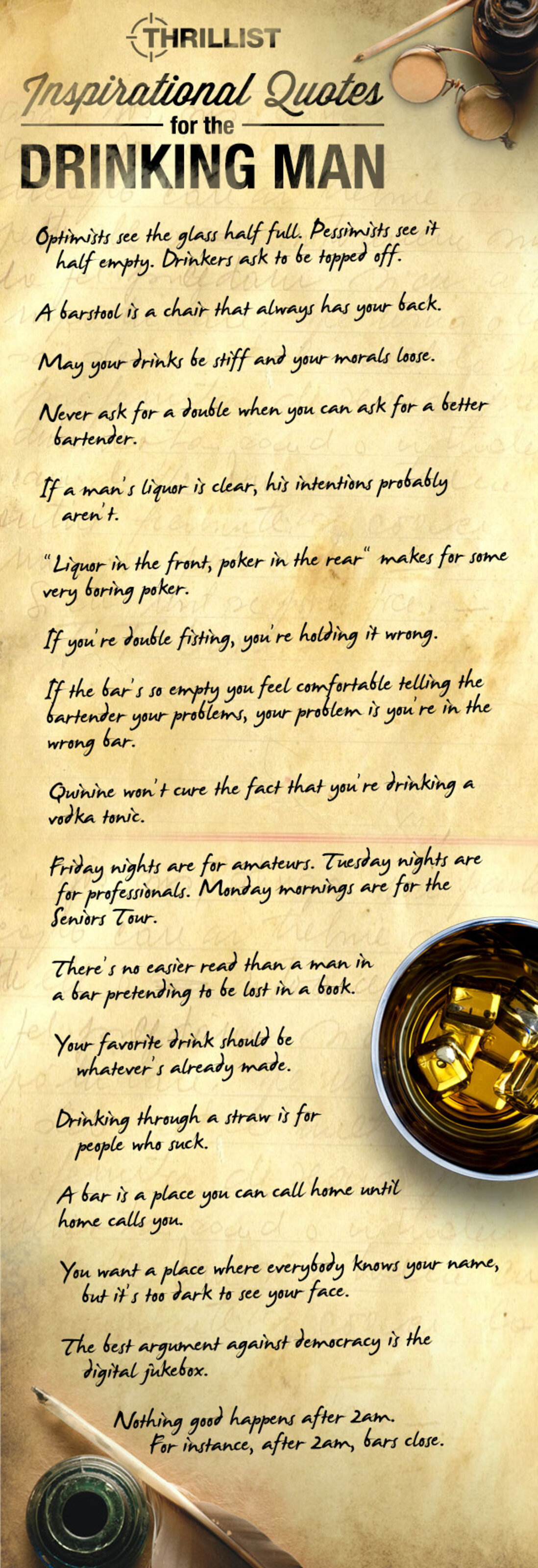 Quotes About Drinking - 16 New Quotations for the Drinking Man ...