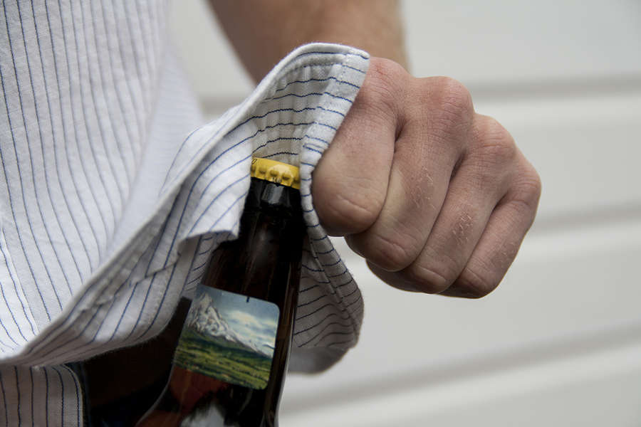 Criquet Shirts' twist-off proof button down lets you pop beer bottles ...
