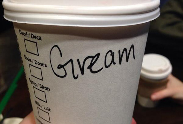 Misspelled names on Starbucks coffee cups - 23 spelling mistakes by ...