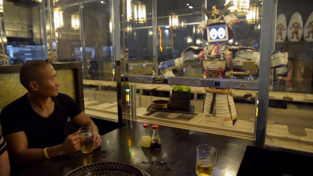 Bangkok's Hajime restaurant has a robot samurai waiter - Thrillist Nation