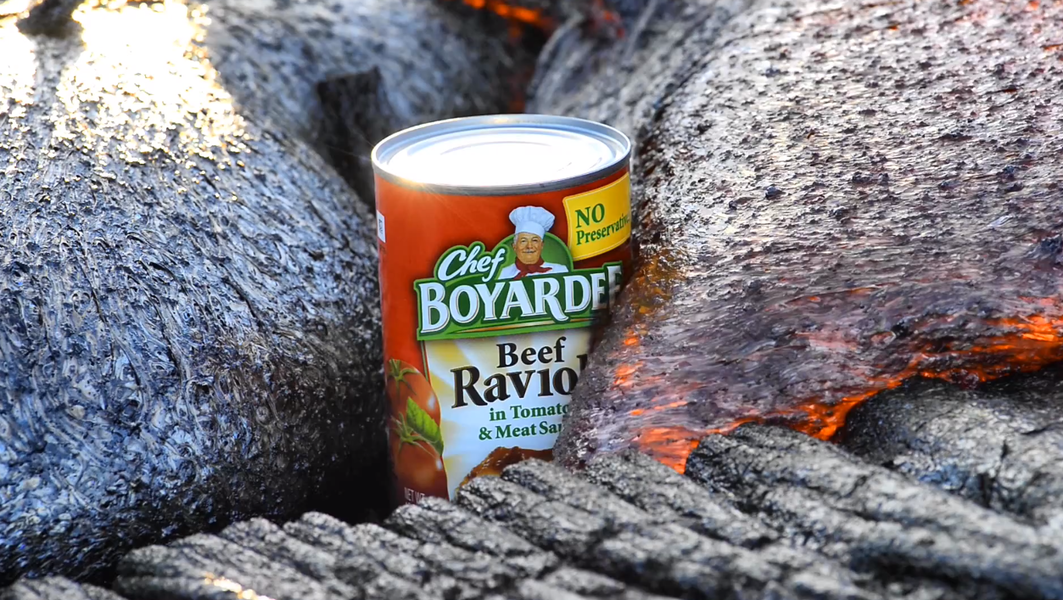 Chef Boyardee Cooked by Lava - Thrillist Nation