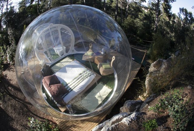 Bubble Hotel France - Sleep in Transparent Pods Amongst Nature