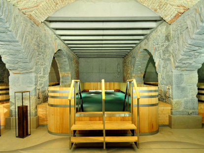 Thermal Spa Built from Beer Barrels at Zurich's Thermalbad and Spa ...