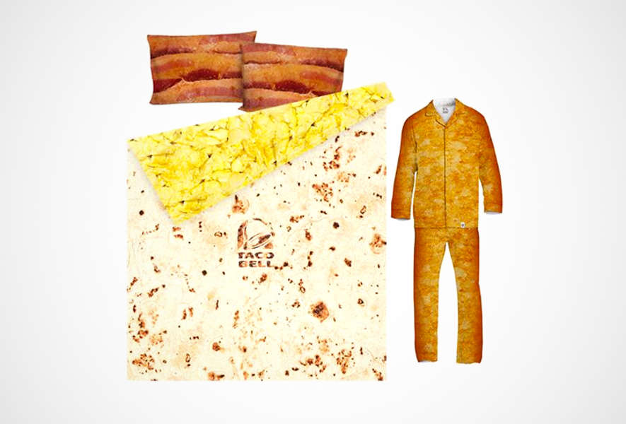 Taco Bell Offers A.M. Crunchwrap Bed Sheets on Heels of National ...