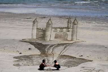 Sand Art - 3D Sand-sculpting by Art collective 3DSD on New Zealand's ...
