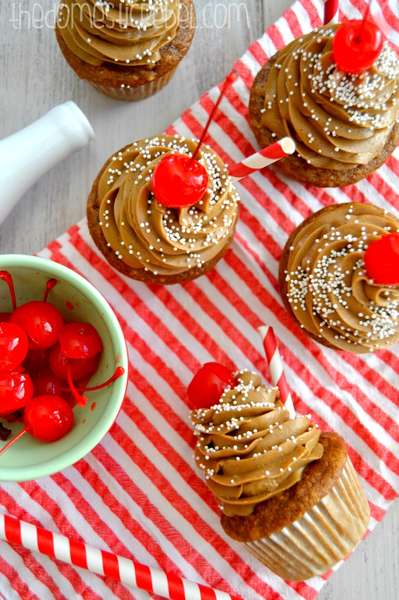 Coke Float Cupcakes by The Domestic Rebel - Thrillist