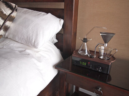Barisieur - Coffee Machine Alarm Clock by Joshua Renouf - Thrillist