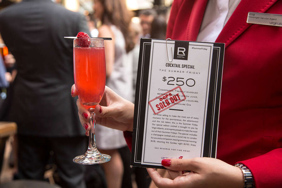 Virgin Atlantic 'Summer Friday' giveaway: $250 Refinery Rooftop drinks ...