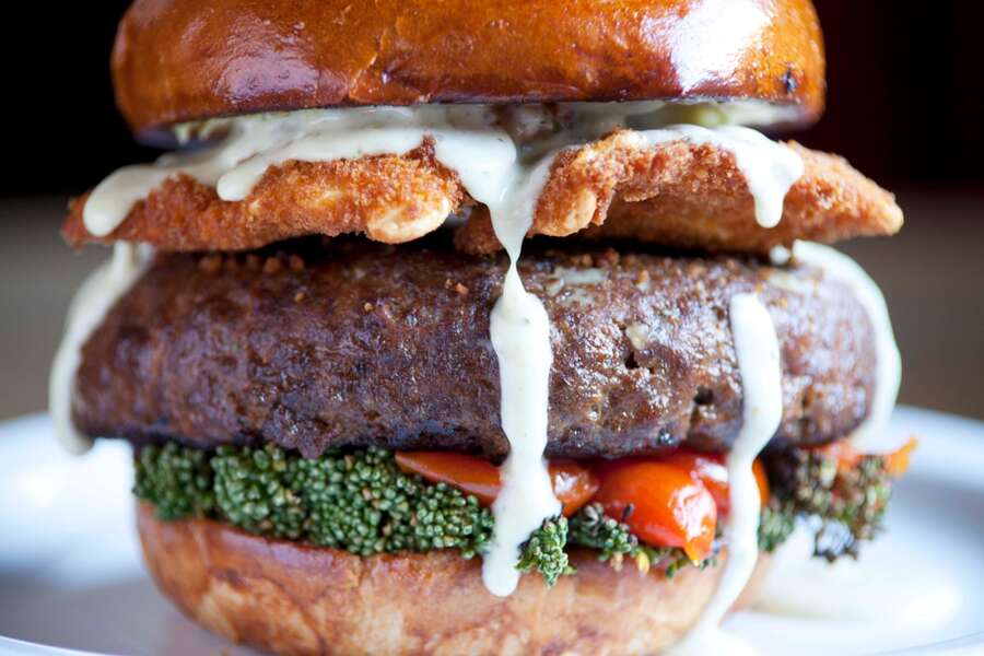 Slater's 50/50 Rustic Ravioli Burger - Thrillist