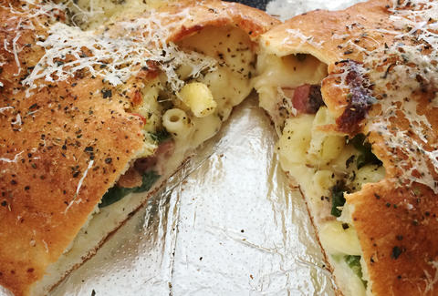 Mac 'n Cheese Calzone from Sauce on the Side - Thrillist