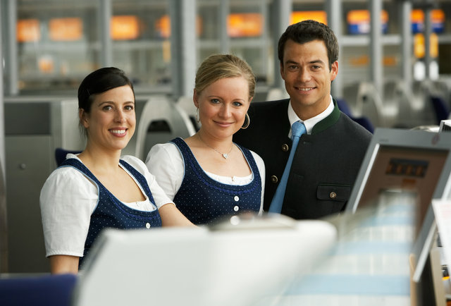 Sexy Dirndl for Lufthansa Flight Attendants to Promote Oktoberfest