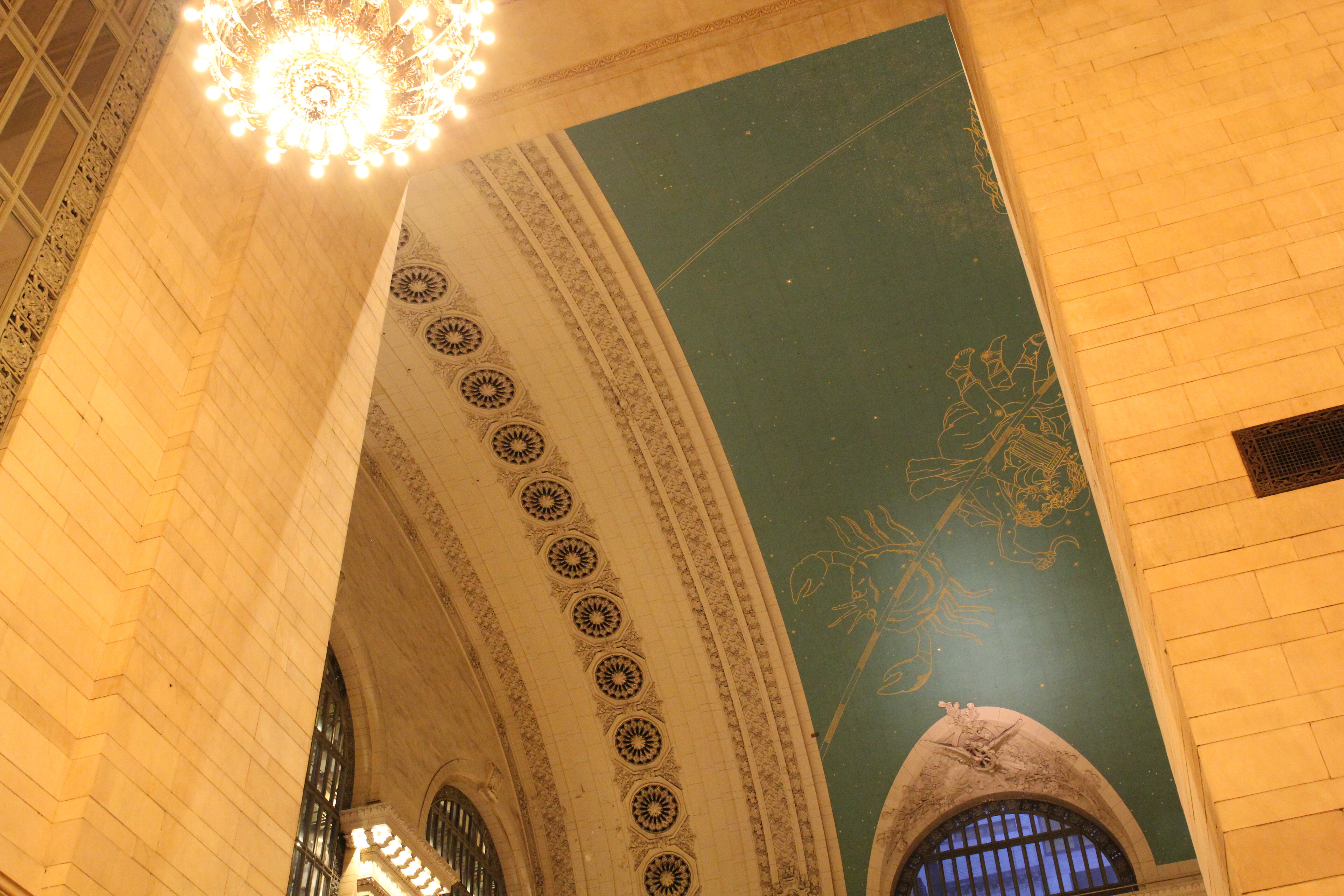 Grand Central Ceiling Before And After | Shelly Lighting
