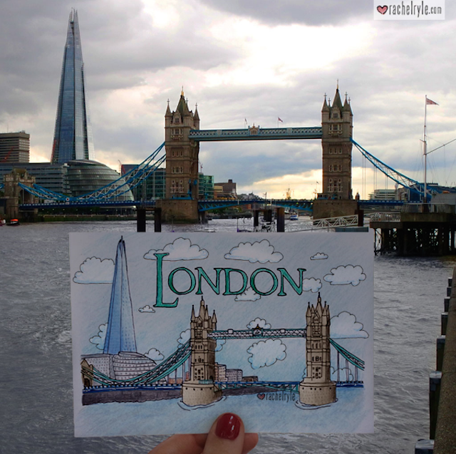 Instagram postcards of Europe - Drawings by Illustrator Rachel Ryle ...