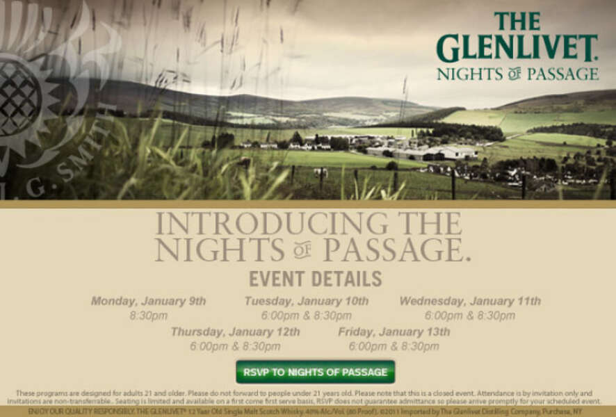 You're Invited: Celebrate Nights of Passage with The Glenlivet ...