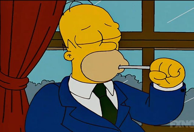 Homer Simpson saying mmm