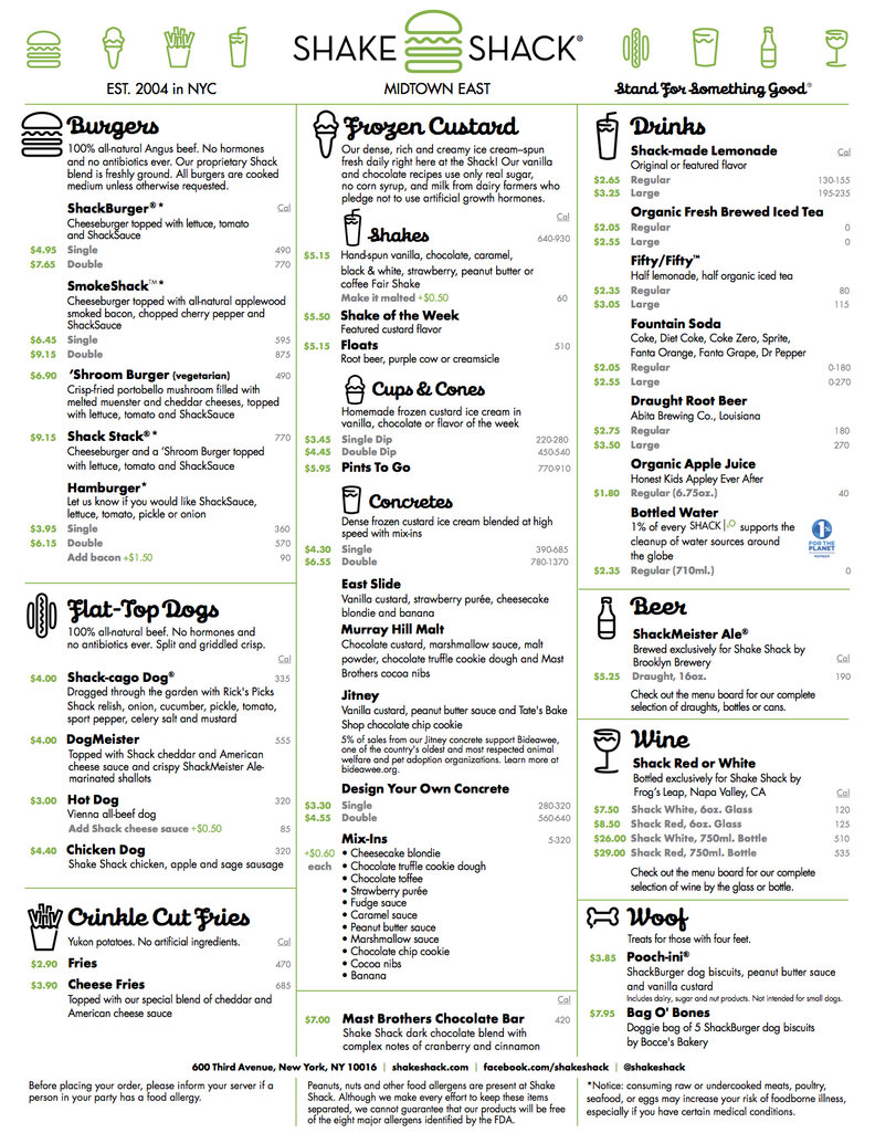 New Shake Shack Midtown East NYC Address - Exclusive Menu Items - Thrillist