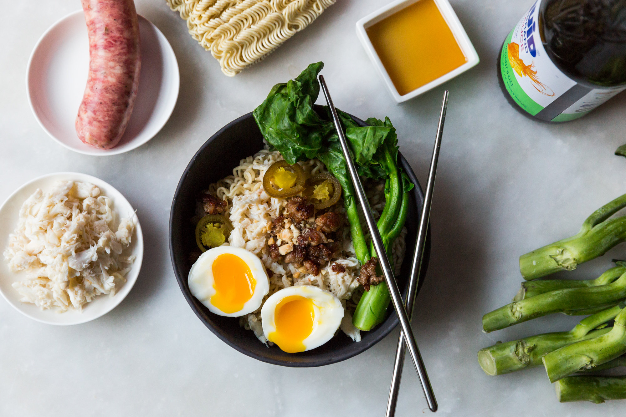Pork and crab ramen — Thrillist Recipes