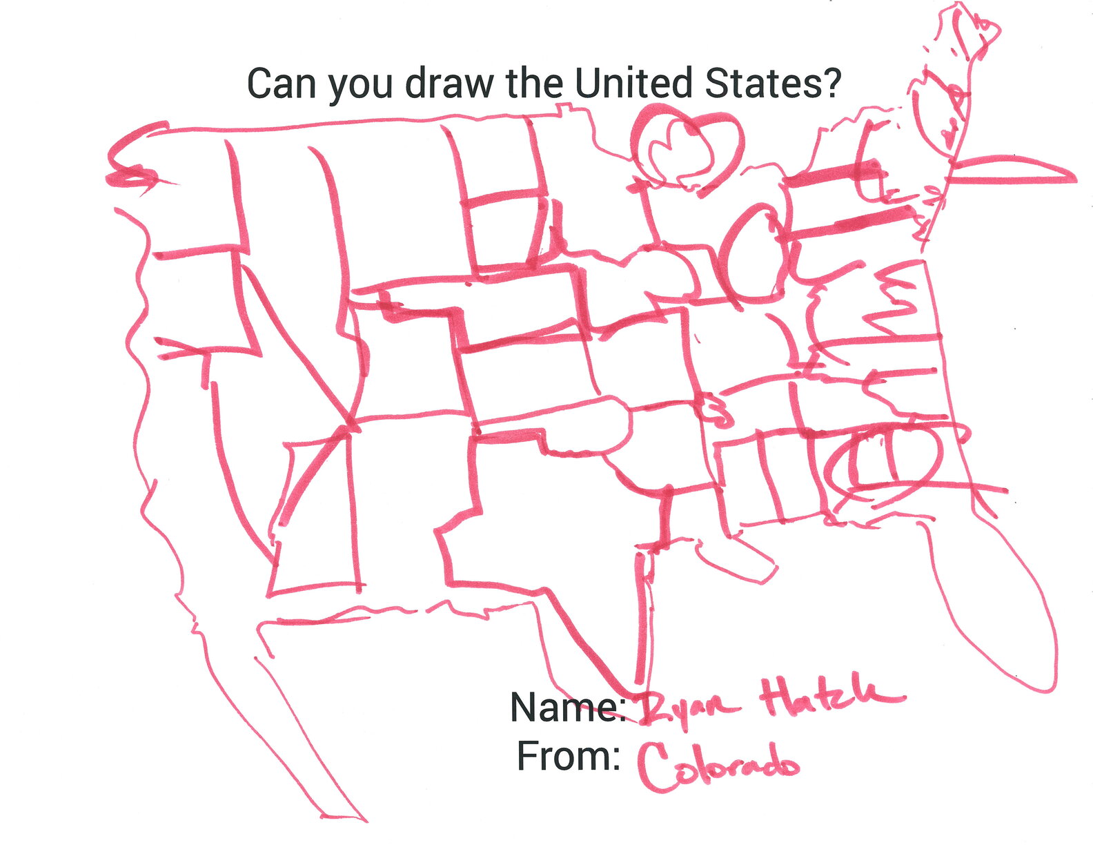 Can You Draw All 50 US States? - Thrillist