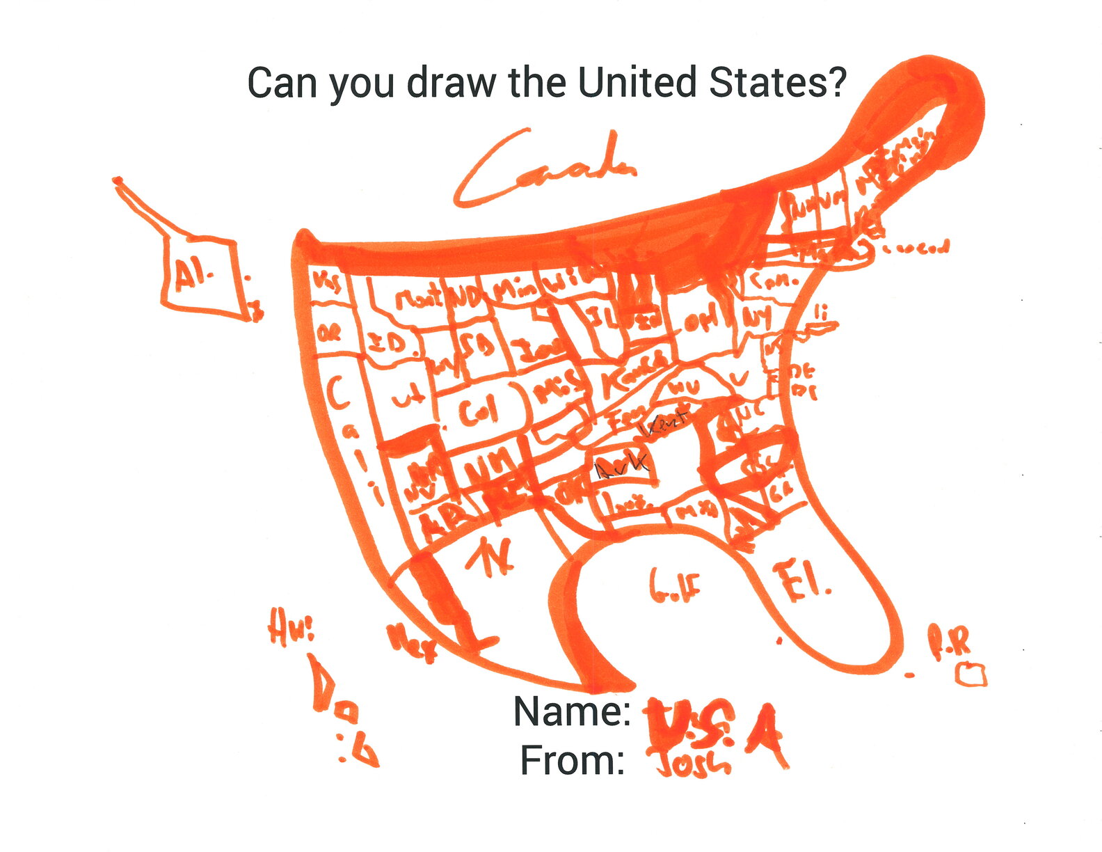 Can You Draw All 50 US States? - Thrillist
