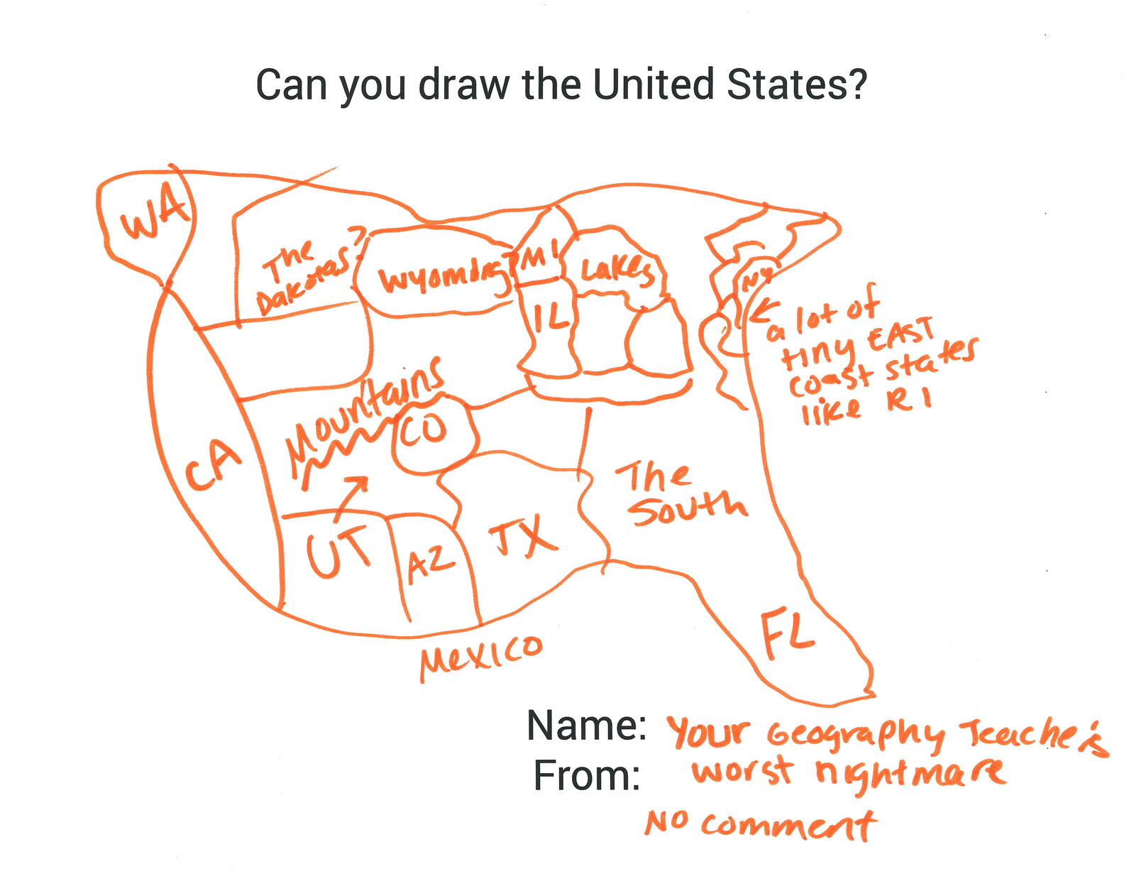 Can You Draw All 50 US States? - Thrillist