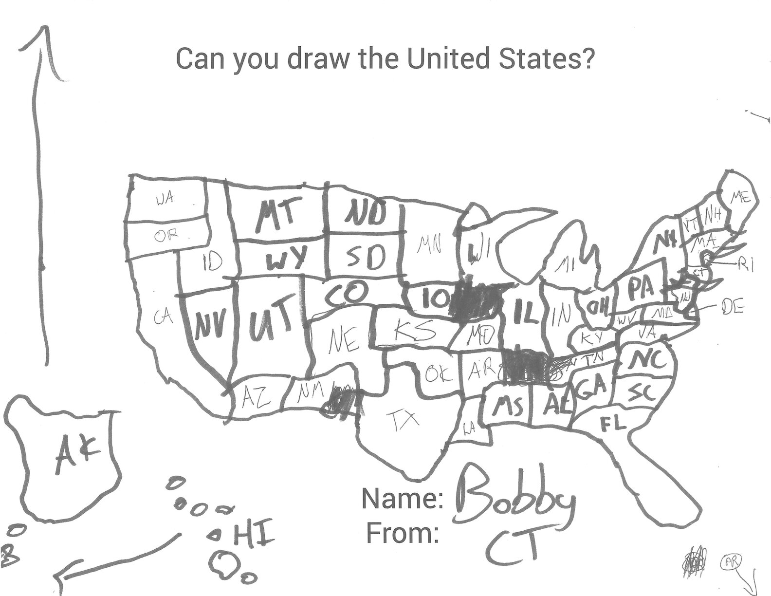 Can You Draw All 50 US States? - Thrillist