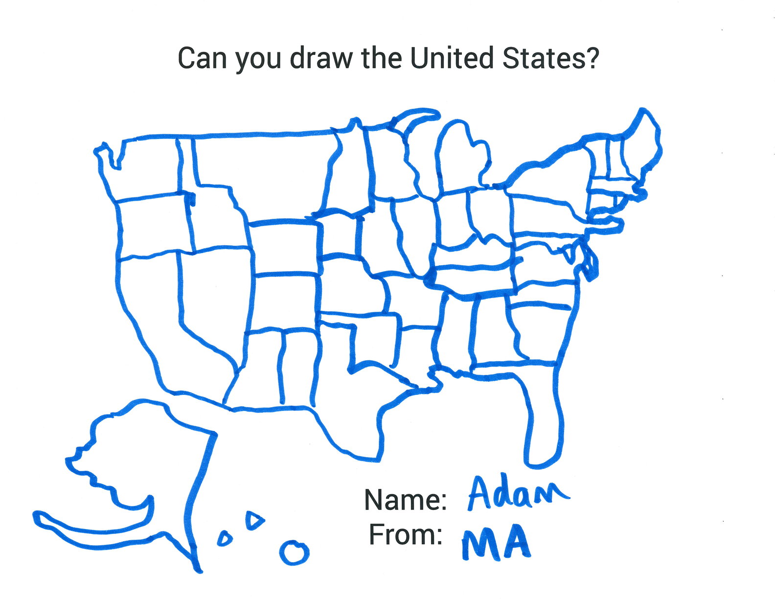 Can You Draw All 50 US States? - Thrillist