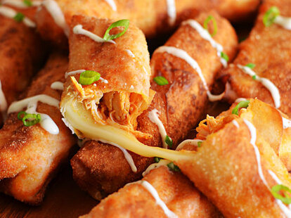 Buffalo Chicken Mozzarella Logs Recipe from Host the Toast - Thrillist