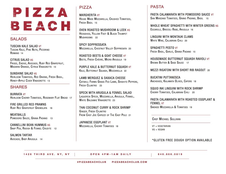 New "Veggie-Forward" 'Za Spot, Pizza Beach, Opens on the Upper East ...
