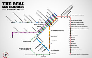 SF Muni Metro Map - Thrillist