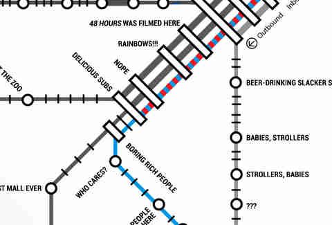 SF Muni Metro Map - Thrillist