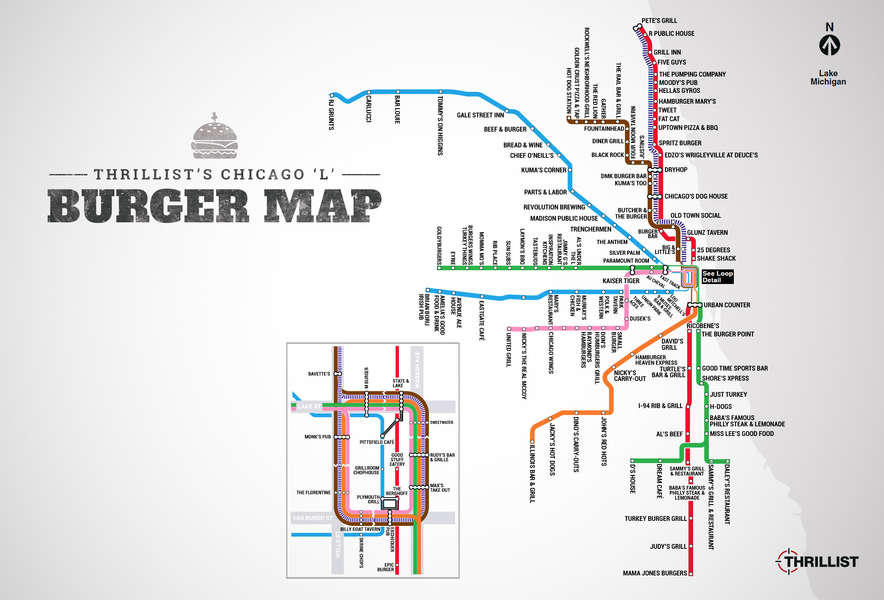 The Best Burger In Chicago At Every L Stop - Thrillist