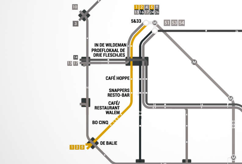 Amsterdam's First Official Tram Bar Map - Thrillist
