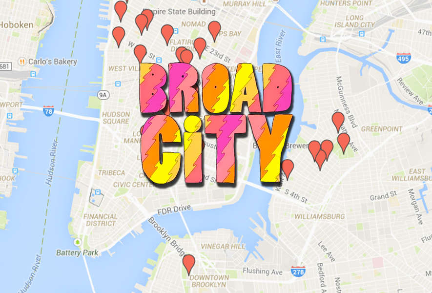 Broad City Season 2 - Map Of Where Abbi And Ilana Go In NYC - Thrillist