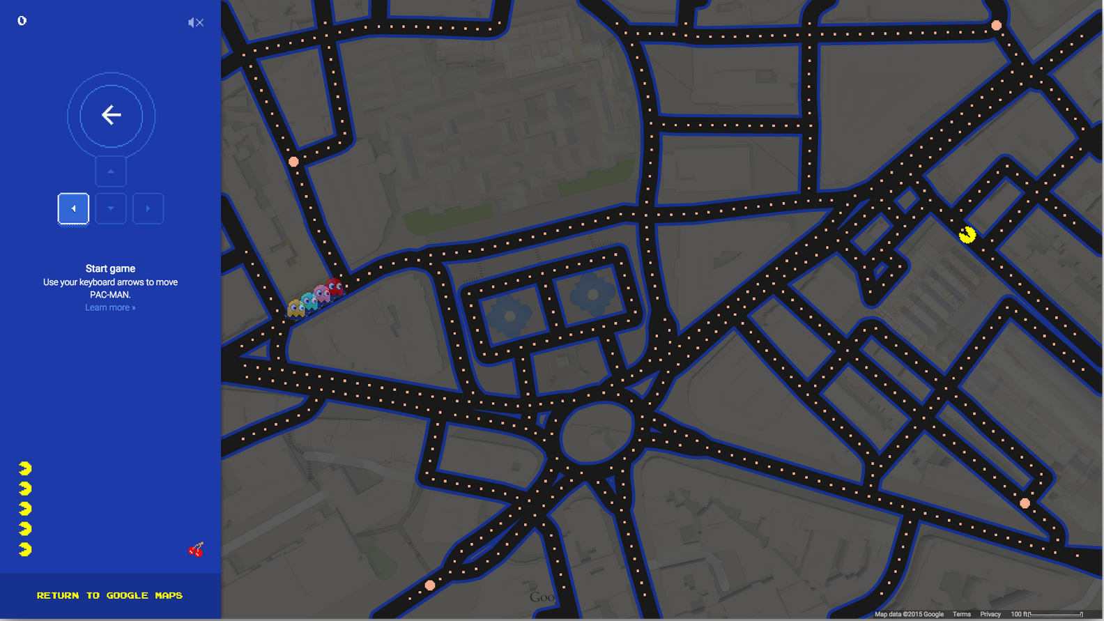 Google Maps Turns Into Pac-Man Game - Thrillist