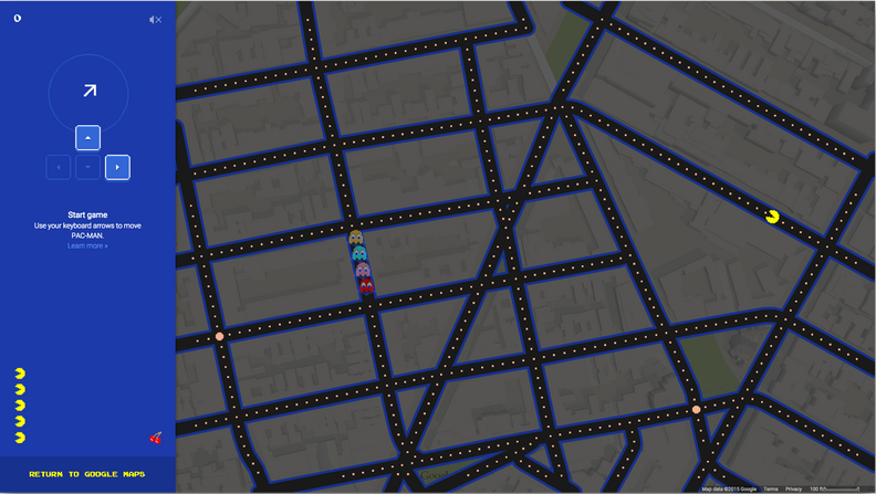 Google Maps Turns Into Pac-Man Game - Thrillist