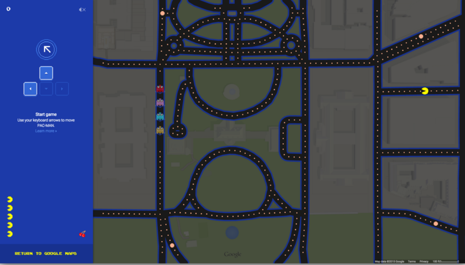 Google Maps Turns Into Pac-Man Game - Thrillist