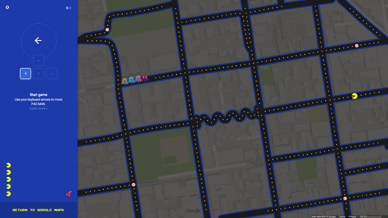 Google Maps Turns Into Pac-Man Game - Thrillist