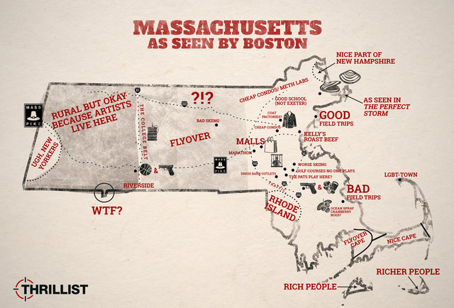 How Boston Sees the Rest of Massachusetts - Map