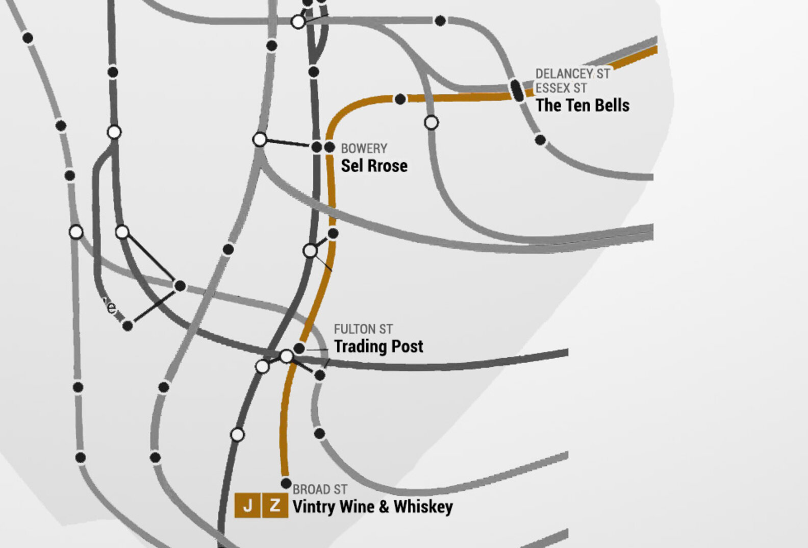 Manhattan Subway Date Map - Date Ideas Bars Restaurants - Thrillist