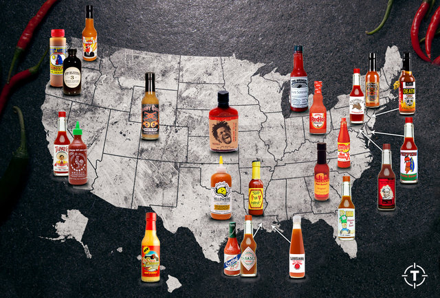 Regional Hot Sauces - Hot Sauce Map