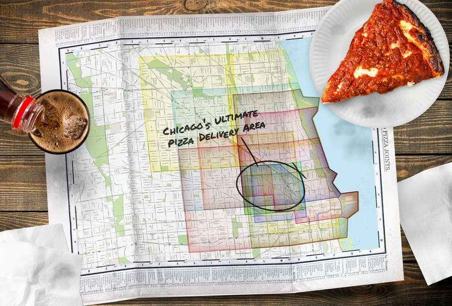 Chicago Pizza Delivery Map - Piece Salernos Pequods and More - Thrillist