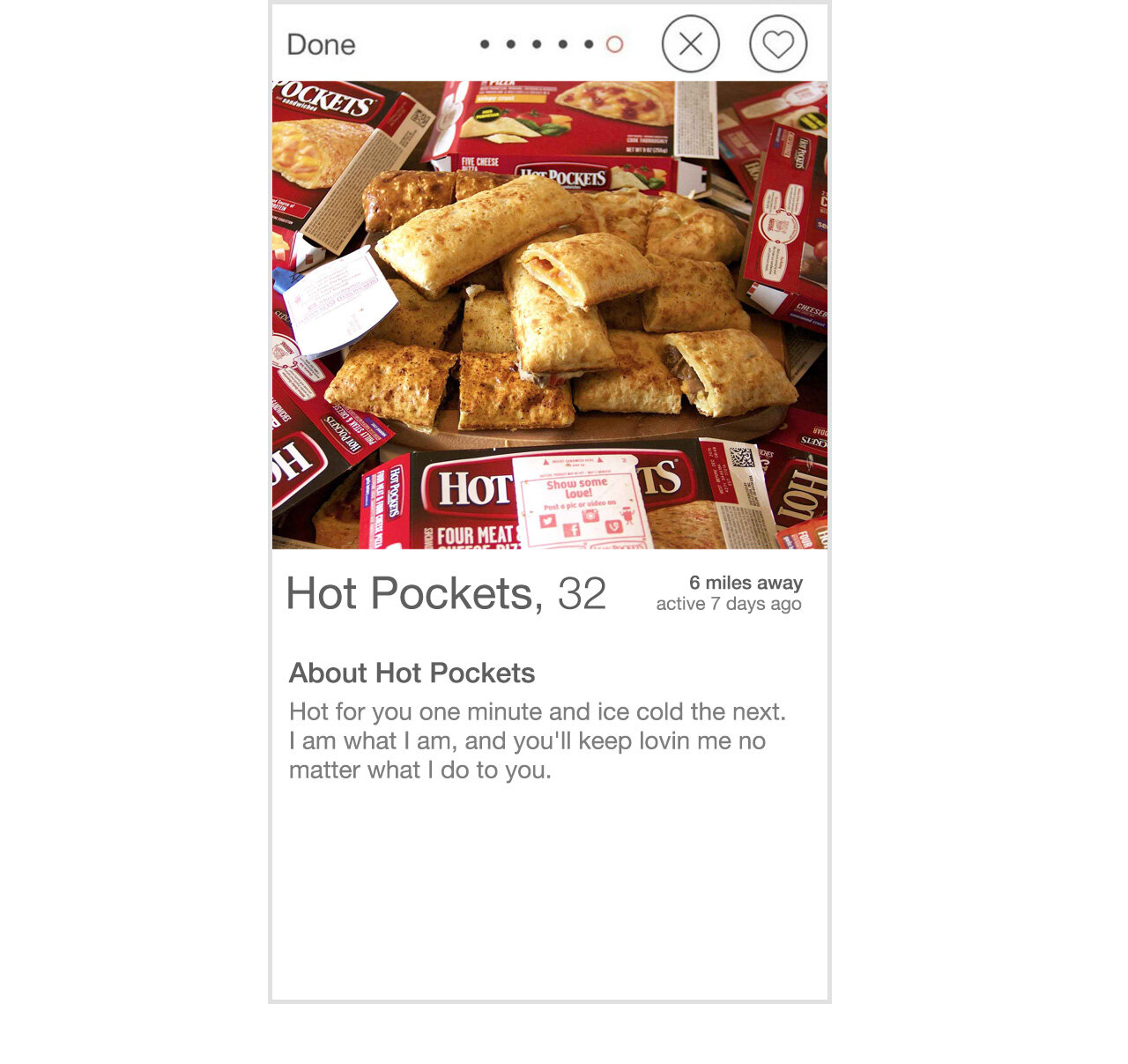 Tinder Profiles for Snacks - Thrillist