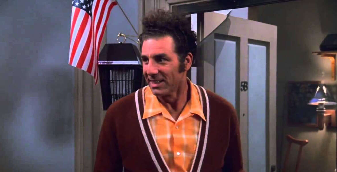 Video of Kramer entrance messed up on Seinfeld Set - Thrillist