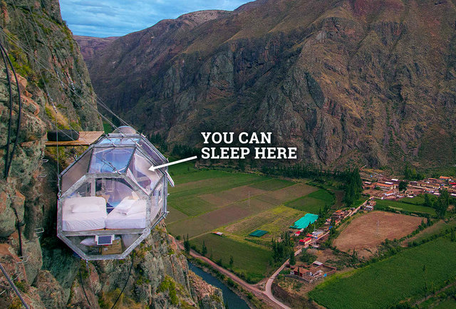 Extreme Hotel Rooms: Skylodge Adventure Suites in Peru's Sacred Valley