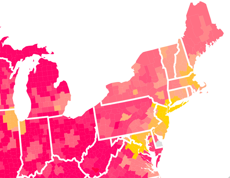 Cost of Living Map: Purchasing Power of $100 in Every Major US City and ...