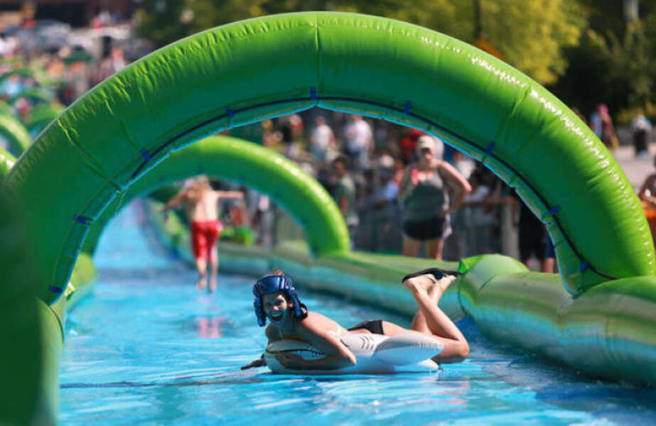 Nearly 300ft Slip 'N' Slide Is Coming to NYC - Thrillist
