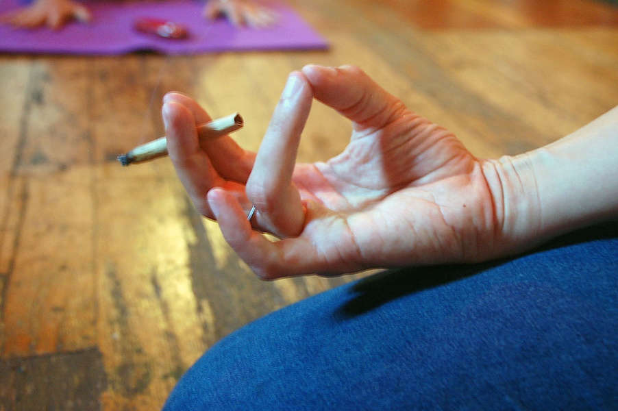 We Tried Doing Pot Yoga in SF - Thrillist