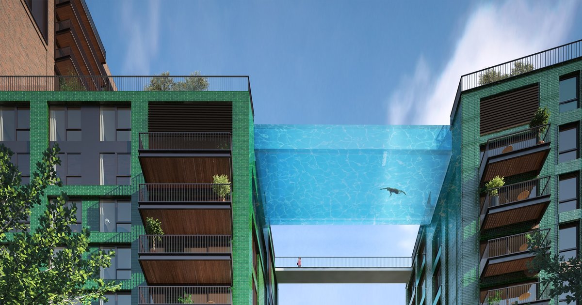 Nine Elms Sky Pool - Glass Bottom Sky Pool in London - Thrillist