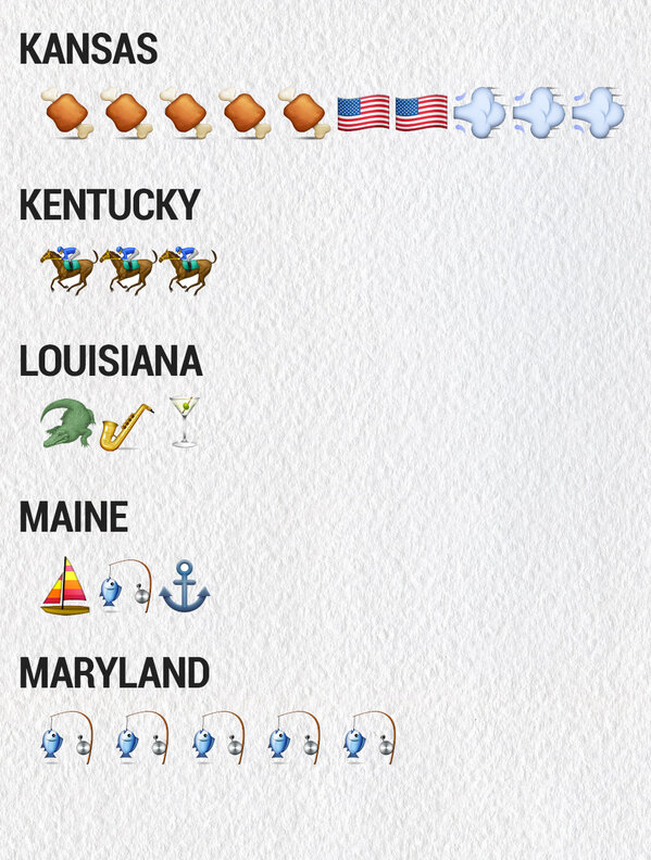The Emojis for the 50 States - Thrillist